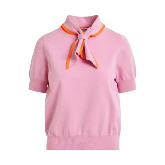Essentiel Femme, Pulls, Rose, Taille: 40 FR Jonda Contrast Collar Polo
