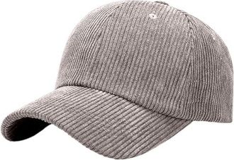 Generic Casquette de baseball en velours côtelé pour hommes et femmes, chapeau de soleil élégant et décontracté, casquette de protection solaire polyvalente à