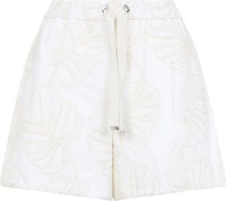 Moncler Femme, Shorts, Beige, Taille: 34 FR Cotton Bermuda