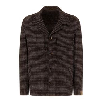 Gabriele Pasini Bestickte Jacke aus Wollmischgewebe - - Jackets - Herren - Braun - M