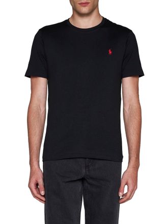Polo Ralph Lauren Mens Slim Fit Black T-Shirt Cotton T-Shirts And Polos