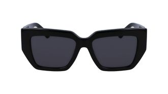 Calvin Klein Jeans Womens Sunglasses CKJ23608S - Black with Solid Grey Lens