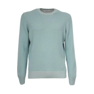 Gran Sasso Slim Fit Rundhals Kaschmir Pullover - - Knitwear - Herren - Gr&uuml;n - 3XL