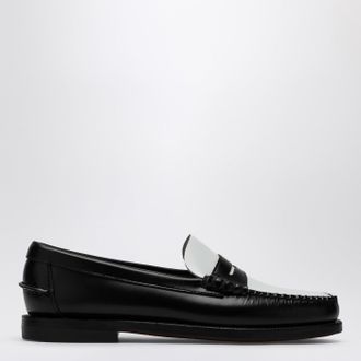 Sebago Klassischer Dan-Loafer schwarz/wei&szlig;