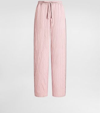 Dolce & Gabbana Crinkled Striped Fabric Vanity Trousers - Mann Hosen Und Shorts n/d 50