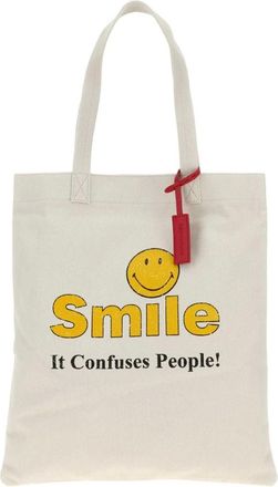 Dsquared2 Homme, Sacs, Blanc, Taille: ONE Size Tote Smiley