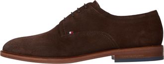 Tommy Hilfiger Herren Derby Schuhe Thunit aus Wildleder, Braun (Legacy Brown), 40