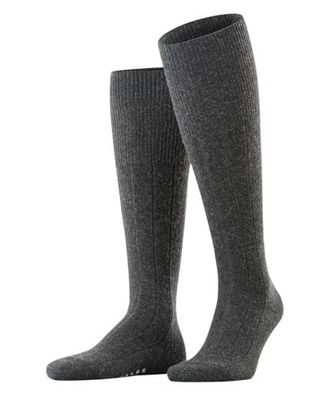 Falke Lhasa Rib M Kh laine cachemire unies 1 paire, Chaussettes longues Homme, Gris Anthracite Melange 3080, 43-46