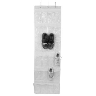 Generic Hängeregal mit 24 Fächern, für Schuhe/Kleidung/Spielzeug, Weiß