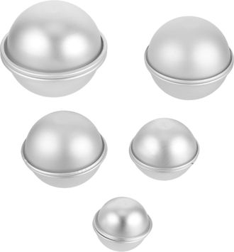 SOLUSTRE 10st&uuml;cke Halbkugelige Kuchenform Aus Aluminiumlegierung Backformen F&uuml;r Kuchen Puddingformen Zum D&auml;mpfen Runde Schokoladenformen Backwerkzeug F&uuml;r Zuhau