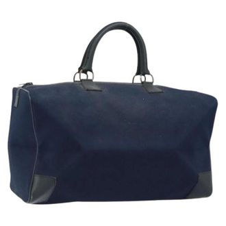 Celine Sac Boston Vintage Pre-owned - Femme - Pre-owned - Bleu - Taille: ONE Size