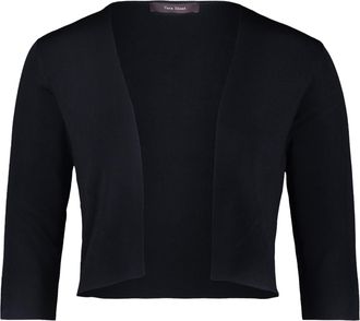 Vera Mont Damen Strickbolero Langarm Schwarz,L