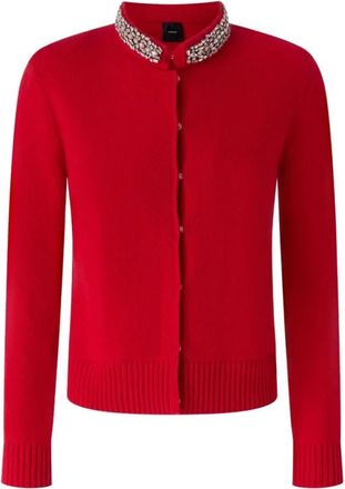 Pinko Pinko, Damen, Strickwaren, Rot, MGr&ouml;&szlig;e