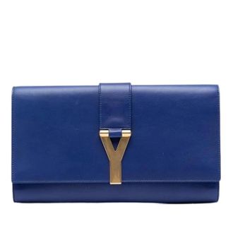 Saint Laurent Pre-owned Sacoche Chyc Ligne - Femme - Pre-owned - Bleu - Taille: ONE Size