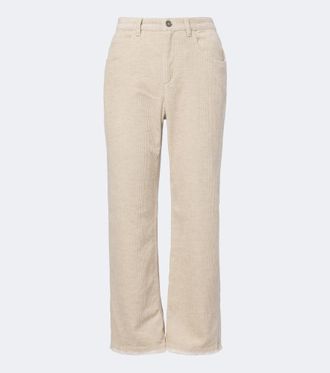 Isabel Marant Pantalon droit Ruthie en coton et lin