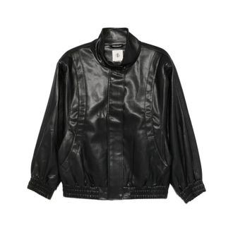 The Garment Femme, Vestes, Noir, Taille: 36 FR Cuir Noir Fermeture &Eacute;clair V&ecirc;tements dExt&eacute;rieur