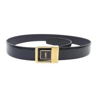 Saint Laurent Ceinture Standard Pre-owned - Homme - Pre-owned - Noir - Taille: ONE Size