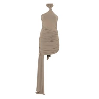 Amen Asymmetrisches Kleid mit Drapierung - - Dresses - Damen - Braun - S