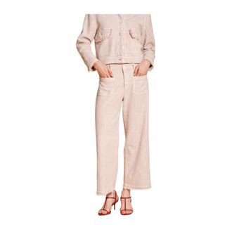 Mason's New York Studio Cropped Chino Hose - - Trousers - Damen - Rosa - XS