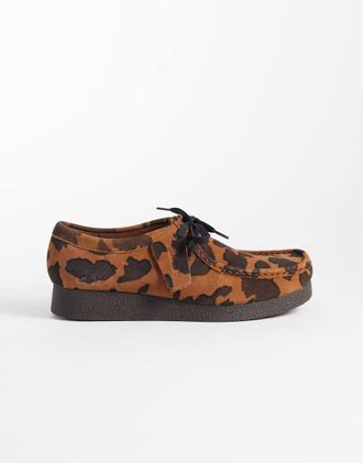 Clarks Wallabee EVOSh Schuhe mit Kuhmuster-Mehrfarbig