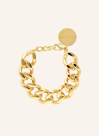 Vanessa Baroni Vanessa Baroni Armband Mini Flat Chain Bracelet Gold By Glambou gold