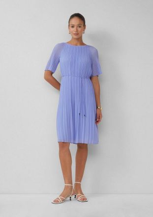 s.Oliver Minikleid Kleid Plissiertes Chiffon-Kleid mit Raglan&auml;rmeln