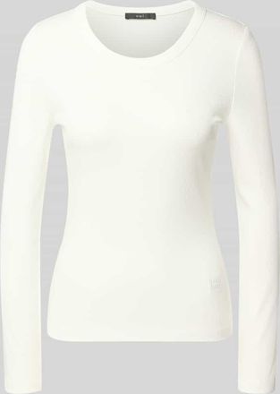 Oui Regular Fit Langarmshirt aus Baumwoll-Mix