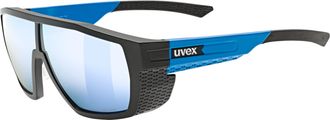 Uvex mtn style P - Sportbrille f&uuml;r Damen und Herren - polarisiert - druckfreier Sitz & perfekter Halt - black blue matt/blue - one size