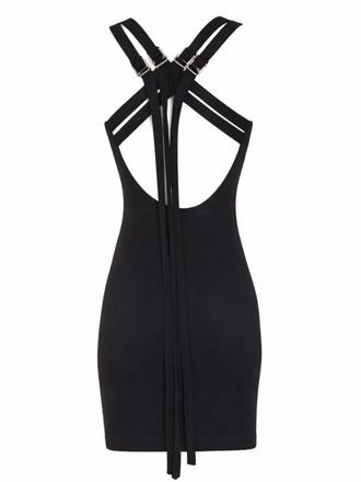 The Attico Viscose Blend Mini Dress - Black