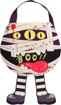 Generico Sacs fourre-tout en forme de de dessin anim&eacute; - Sacs &agrave; bonbons dHalloween r&eacute;utilisables - Sacs &agrave; bonbons mignons ou saures | Sac r&eacute;utilisable en non-ti