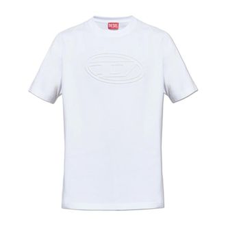 Diesel Homme, Tops, Blanc, Taille: 3XL T-shirt T-Adjust-Bigoval