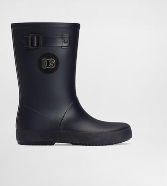 Dolce & Gabbana Regenstiefelette Aus Pvc - Mann Schuhe (27-40) Blau 33