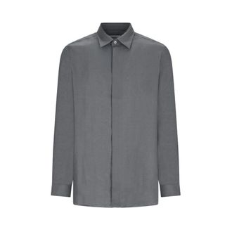 Lardini Camicia Ricerca - - Shirts - Herren - Grau - 2XL