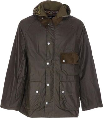 Barbour veste cirée Solway à capuche amovible - Vert