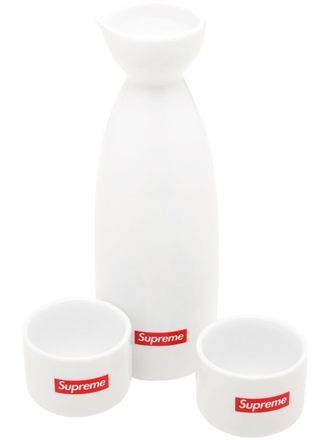 SUPREME set pour Sake &agrave; logo - Blanc