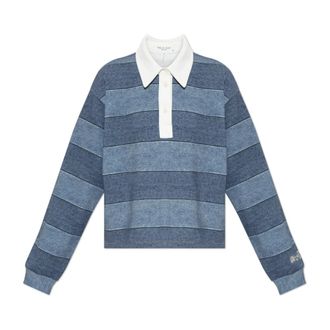 Rag & Bone Miramar Rugby Polo - - Tops - Damen - Blau - XS
