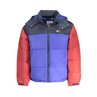Tommy Hilfiger Blaue Polyesterjacke - - Jackets - Herren - Blau - M