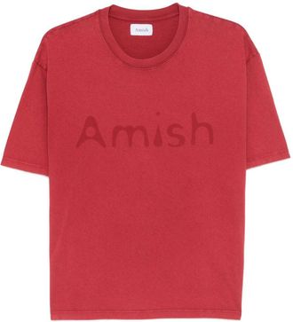 Amish T-shirts Et Polos Rouge