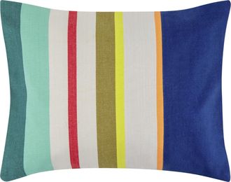 Remember Baumwoll Kissen Tahiti - aufblasbar - 30 x 40 cm - Gestreiftes Kissen