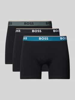 HUGO BOSS Regular Fit Boxershorts aus Baumwoll-Mix im 3er-Pack