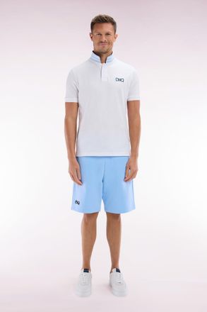 Eden Park Short En Molleton Coton Ciel Noeud Papillon Cercl&eacute; Coupe D&eacute;contract&eacute;e