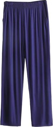 Generic Pantalon d&eacute;t&eacute; pour homme - Pantalon de yoga l&eacute;ger - Pantalon de jogging baggy - Pantalon long en tissu - Coupe ample - Pantalon de loisirs - Pantalon 