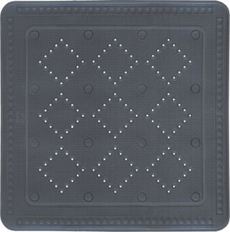 Kleine Wolke PVC-Schaum Arosa Dusche Matte, gr&uuml;n P, anthrazit, 55x55 cm, 4004478242937