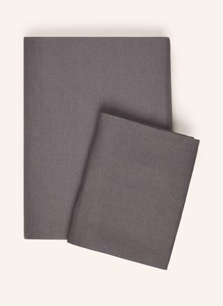 Christian Fischbacher Bettw&auml;sche-Set Lienzo Aus Leinen grau