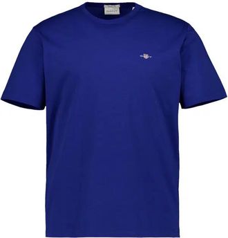 GANT Herren T-Shirts blau Baumwolle
