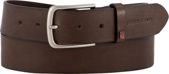 Pierre Cardin Herren Gürtel braun Glattleder
