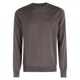 Tagliatore Rundhals Pullover - - Knitwear - Herren - Braun - 2XL
