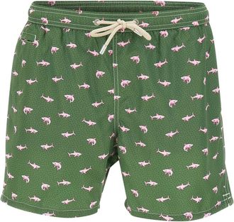 MC2 Saint Barth Homme, Maillots de bain, Vert, Taille: M Lighting Micro Fantasy Swim Shorts