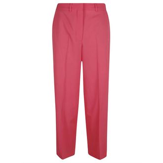 Stella McCartney Gerade geschnittene- taillierte Hose - - Trousers - Damen - Rot - S