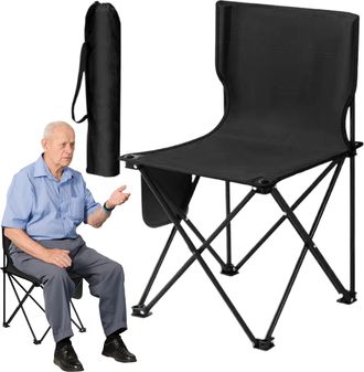 Generic Klappstuhl - Leichter Gartenstuhl | 286 Pfund St&auml;nder, Campingausr&uuml;stung mit Rucksacktasche f&uuml;r Ausfl&uuml;ge f&uuml;r das Picknick Festival